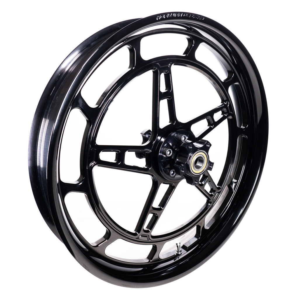 Black Directional 5 Star Front Wheel w Race Hub – Hofmann Designs