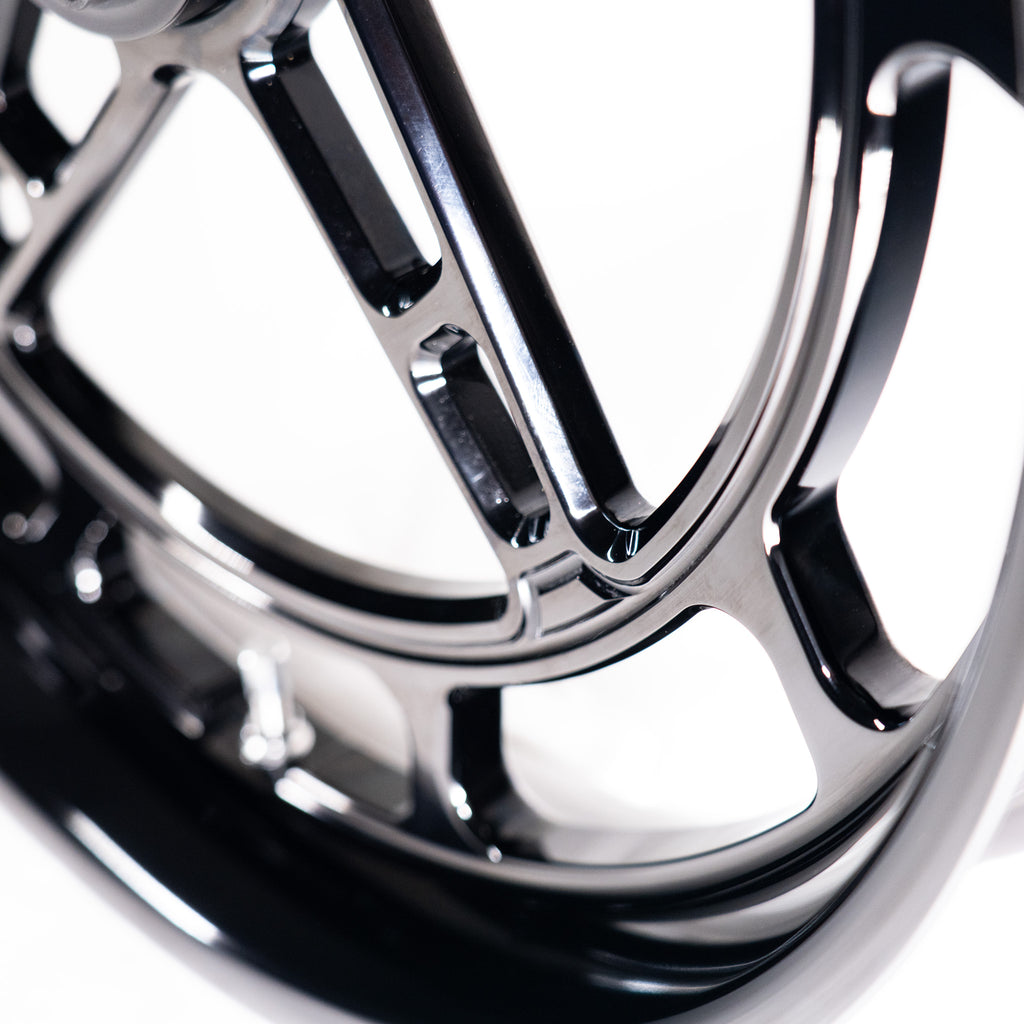 Black Directional 5 Star Front Wheel w Race Hub – Hofmann Designs