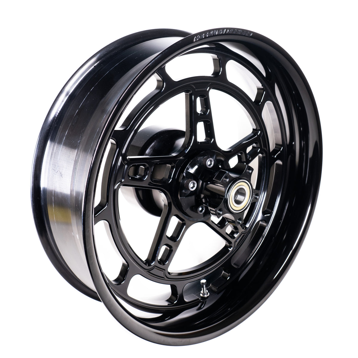 Black Directional 5 Star Rear Wheel w Race Hub – Hofmann Designs